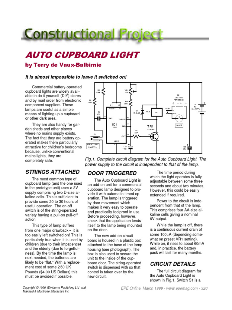 Auto Coup Board Light | PDF | Switch | Electrical Engineering