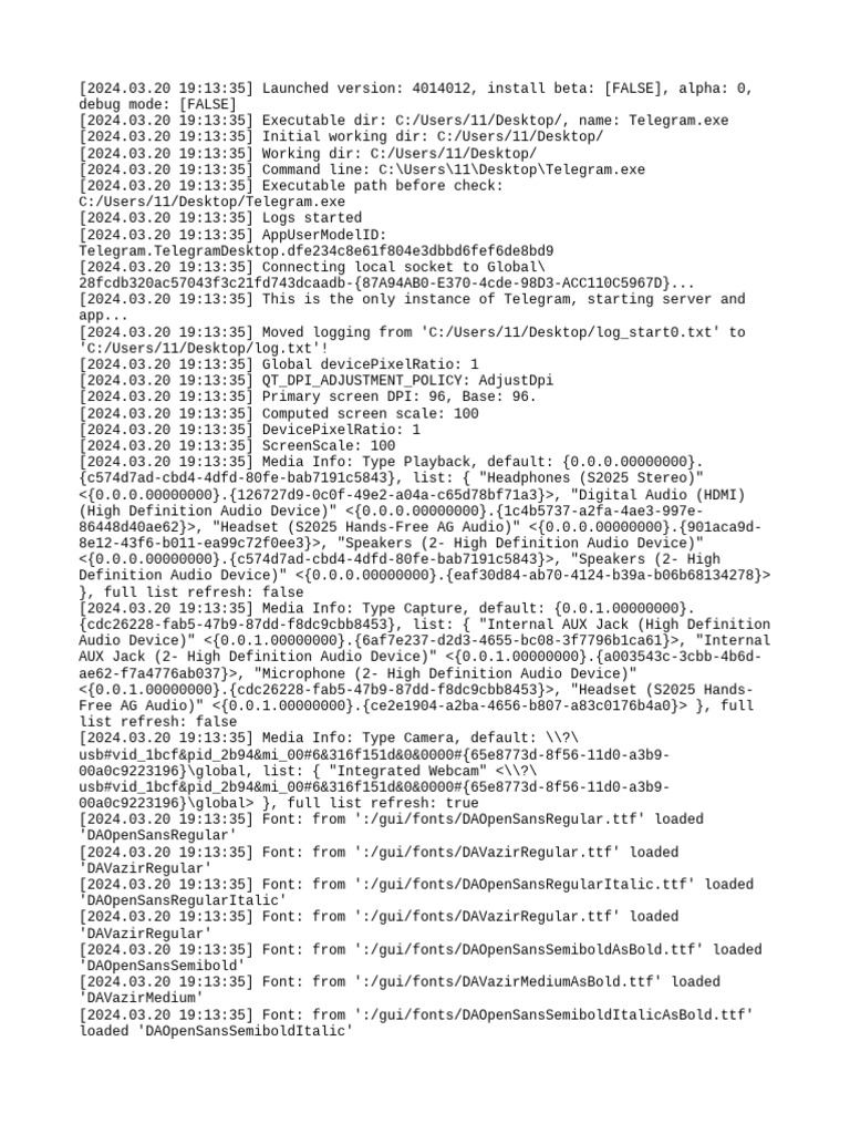 Log | PDF | Desktop Computer | Computing