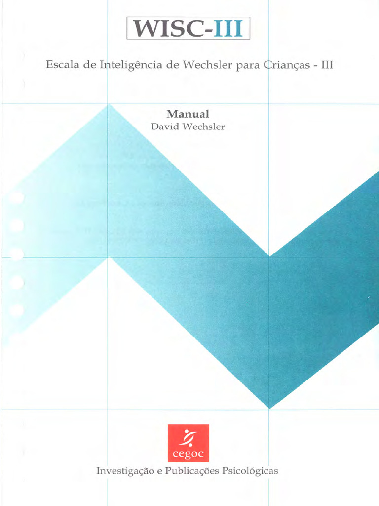 WISC III Manual em Português | PDF