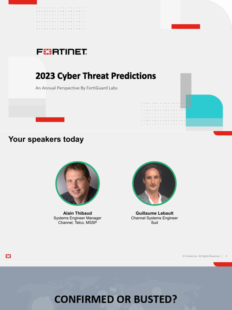 2023 Cyber Predictions Webinar v2 | PDF | Security | Computer Security
