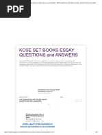 Set 1 - Samaritan Excerpts & Answers | PDF | Politics | Games & Activities