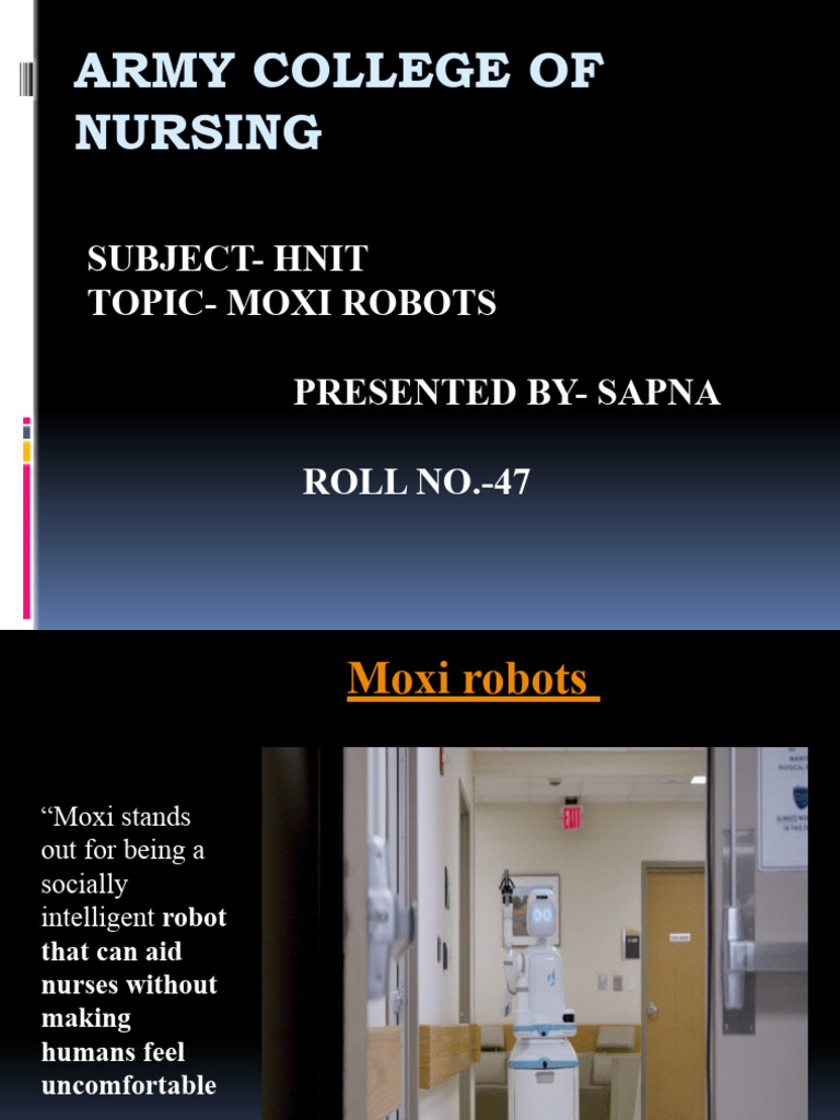 Moxy Robot | PDF | Robot | Robotics