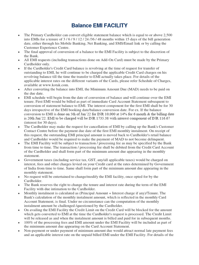 Outstanding To EMI | PDF | Credit Card | Interest
