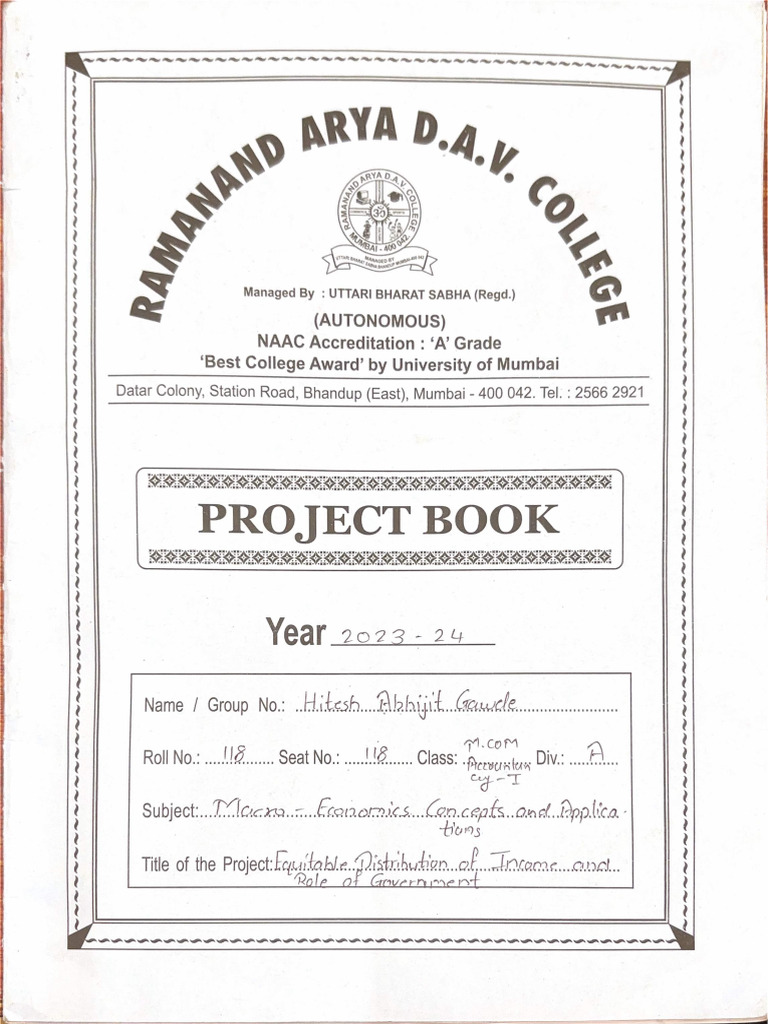 Economic Scanned Project - Compressed | PDF