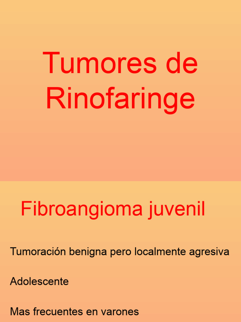 Tumores de Rinofaringe | PDF | Biopsia | Cáncer de pulmón