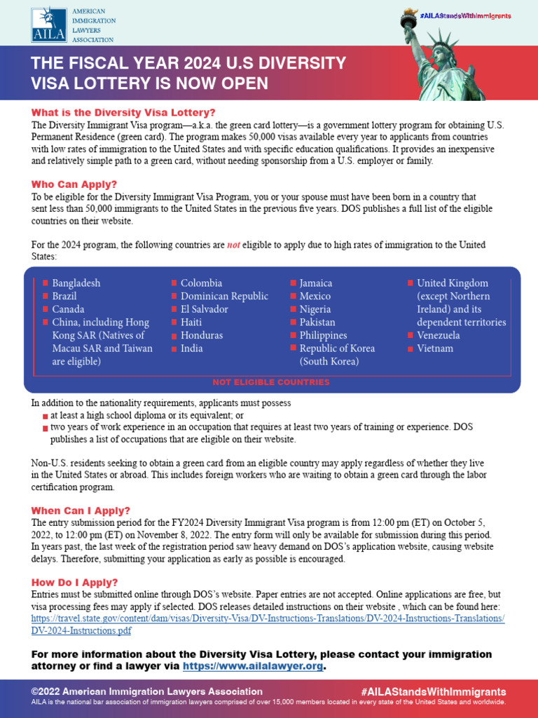 Flyer-Dv Visa Lottery 2022 | PDF | Human Migration | International ...