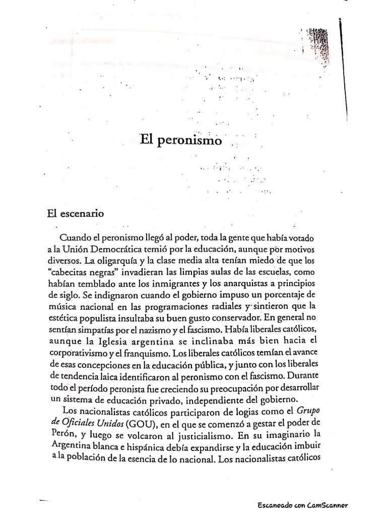 Peronismo_Puiggros | PDF