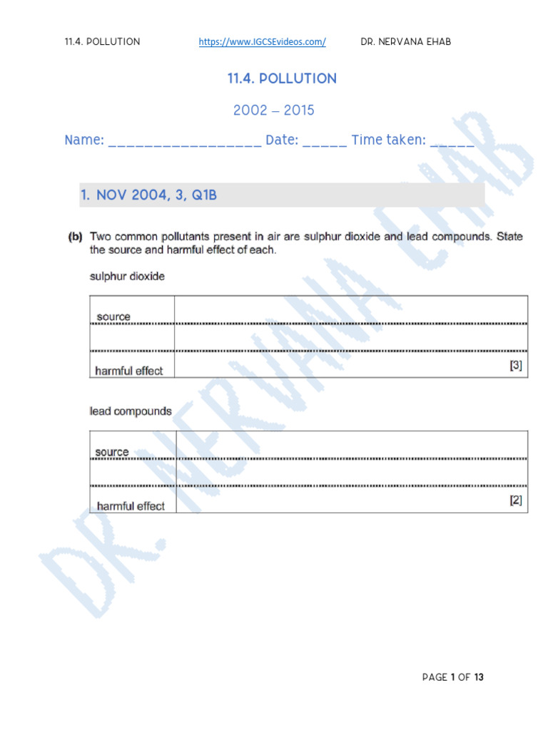 QUIZ - QUESTION - 11.4. Classified Questions Written 2002-2015 ...