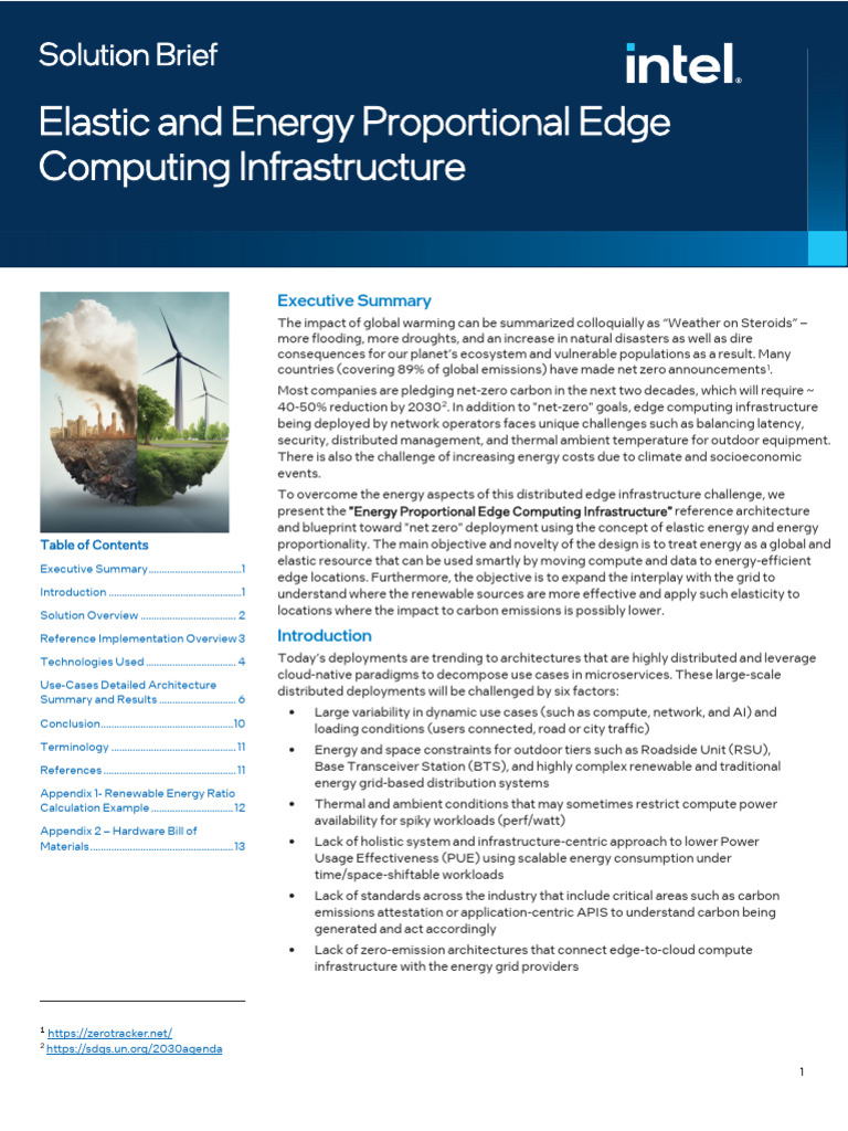 Elastic Energy Proportional Edge Computing Infrastructure Solution Brief 793758v1 | PDF ...