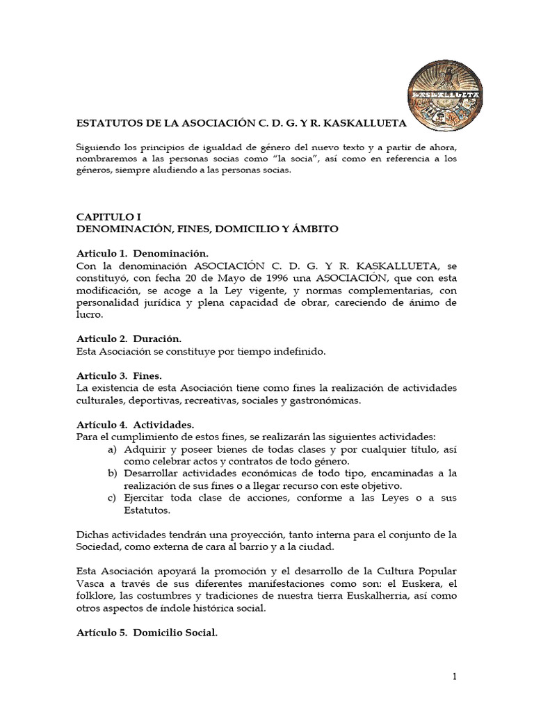 Nuevos Estatutos Definitivos 2020 | PDF | Votación | Junta Directiva