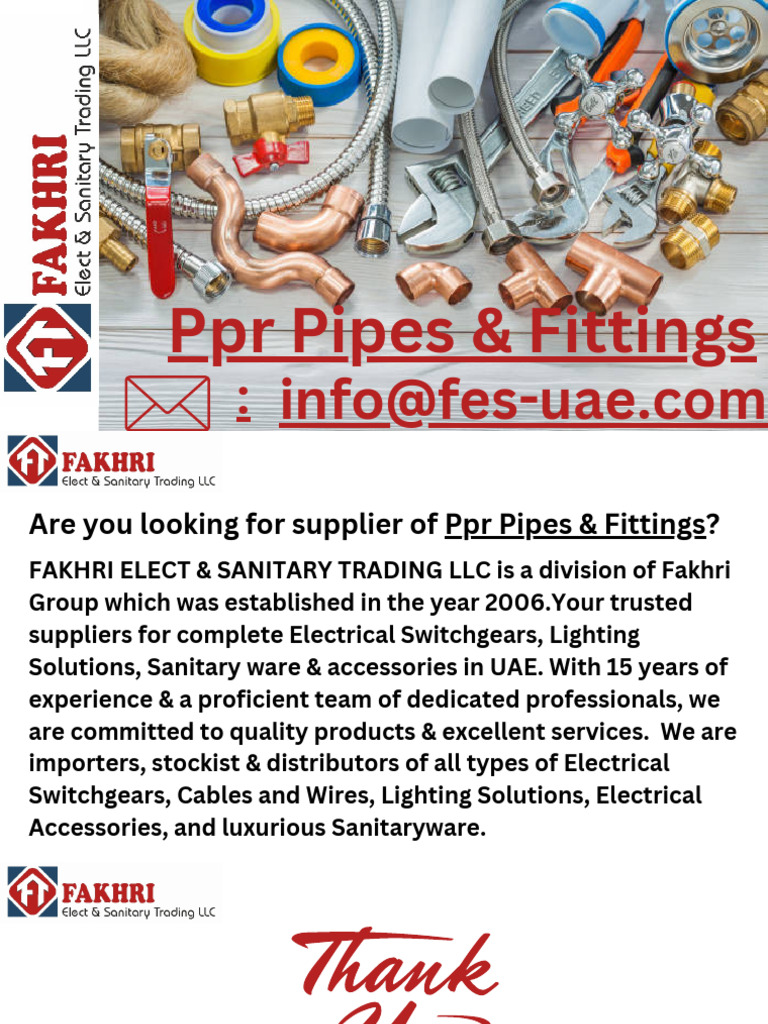 PPR Pipes & Fittings | PDF | Computers | Technology & Engineering