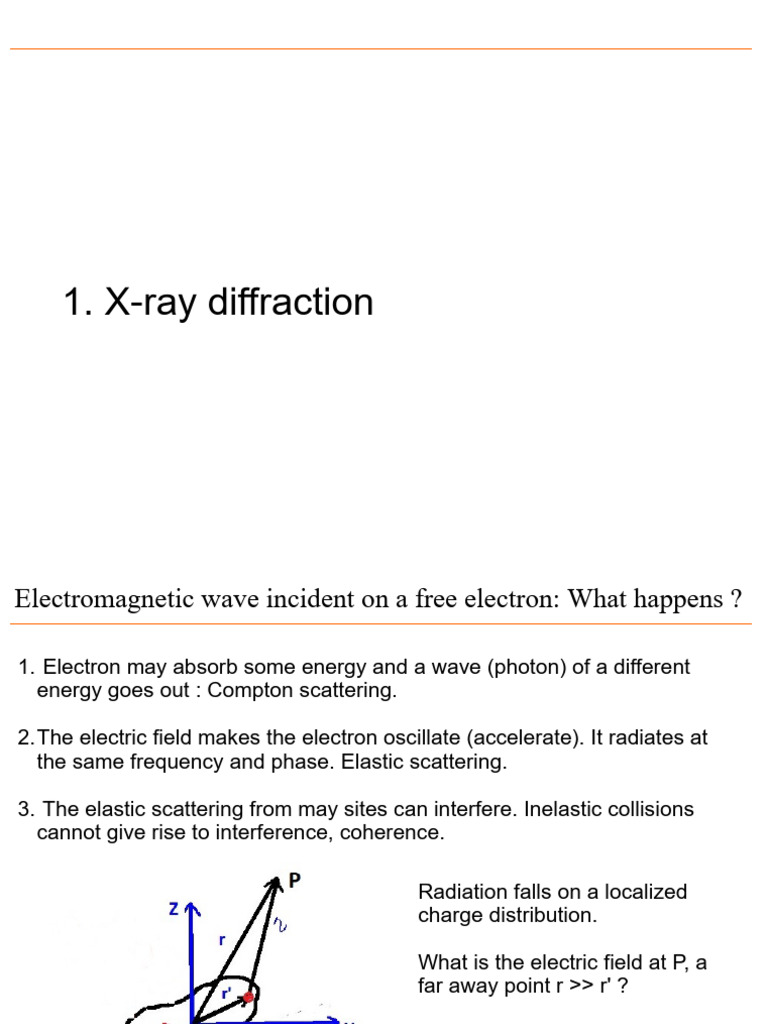 EP405Jul2021 (All XRD Slides) | PDF | Scattering | Electron