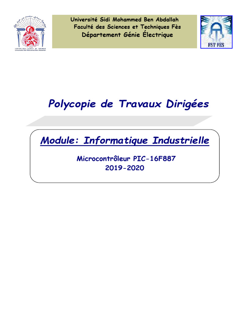 Exercice corrigé PIC 16F877 | PDF | Microcontrôleur | Clavier d'ordinateur