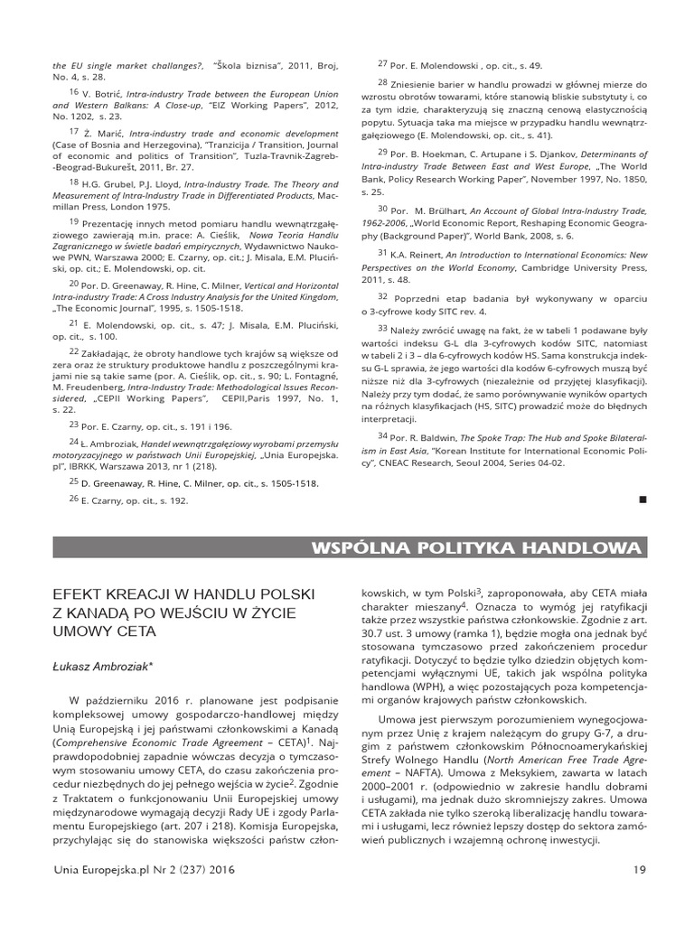 Efekt Kreacji W Handlu | PDF