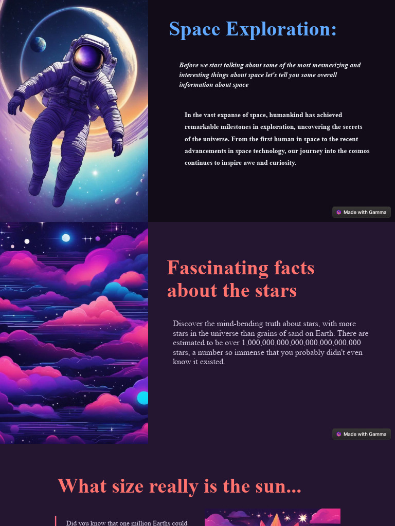 Fascinating Facts About The Stars | PDF | Planets | Space Debris