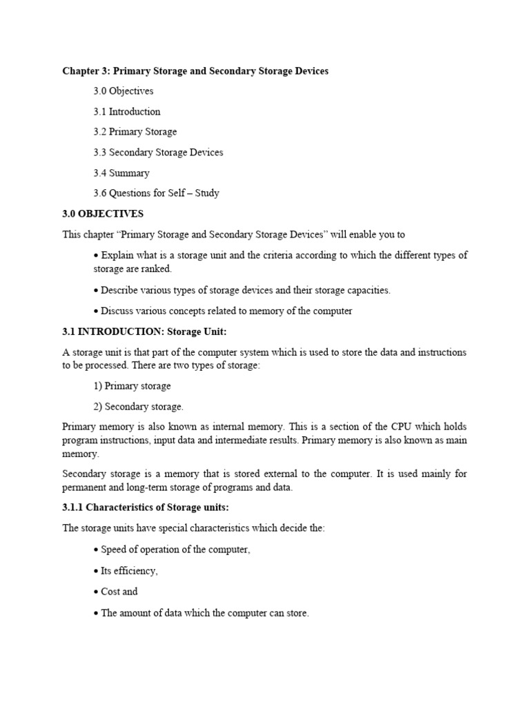 Chapter 3 | PDF | Computer Data Storage | Floppy Disk