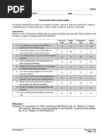General - Self-Efficacy - Scale (GSE) PDF | PDF