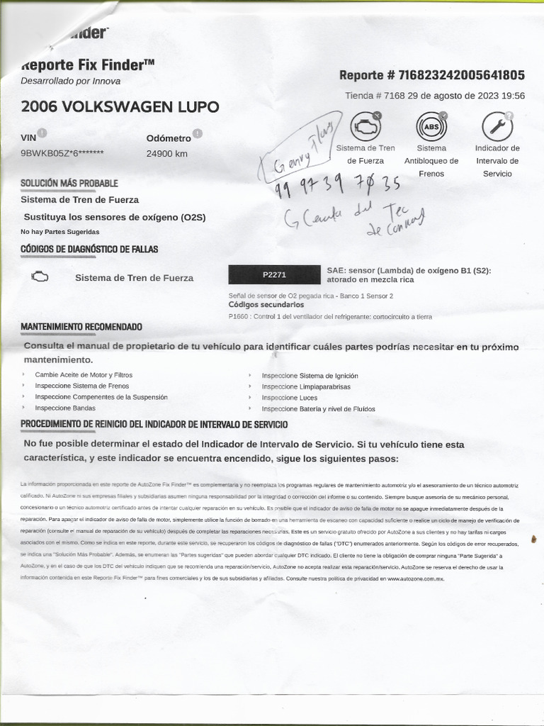 Ejemplo Escaneo de Auto | PDF