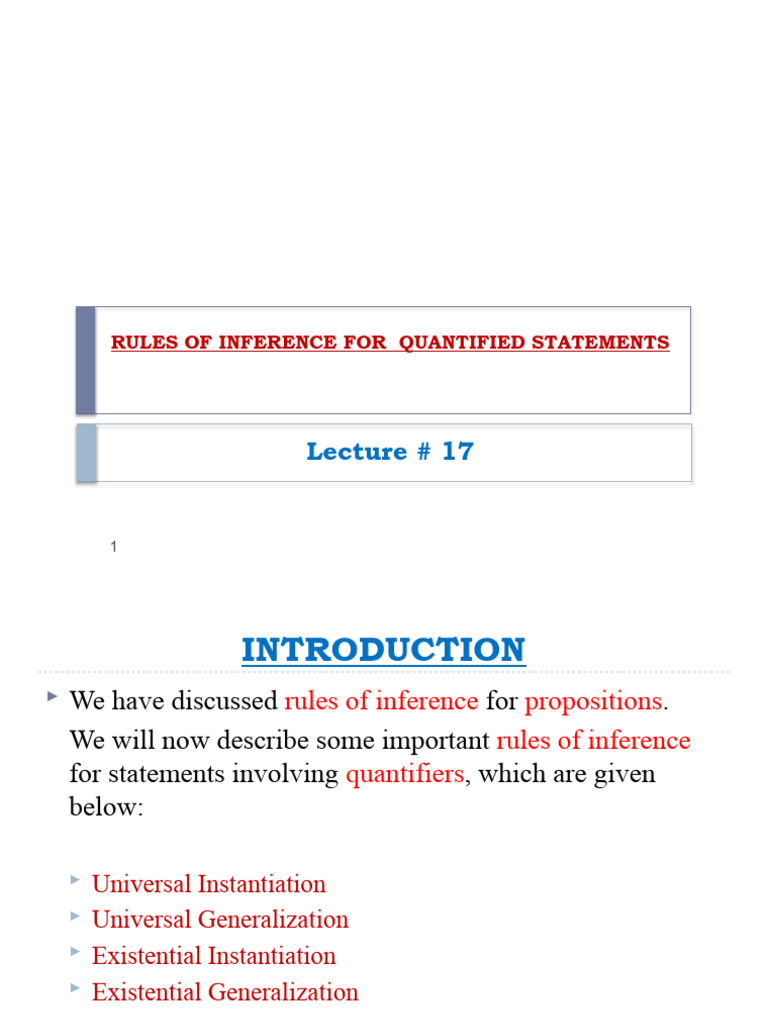 Lecture # 17 | PDF | Formalism (Deductive) | Metalogic