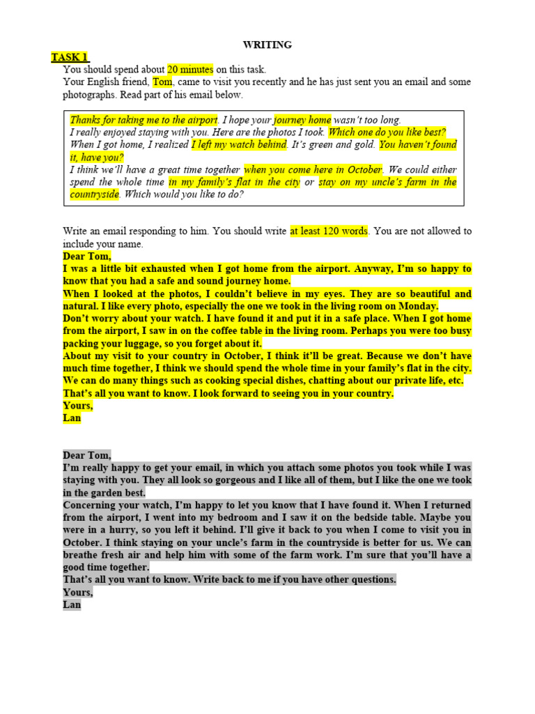 Writing - Suggested Ideas | Download Free PDF | Automation