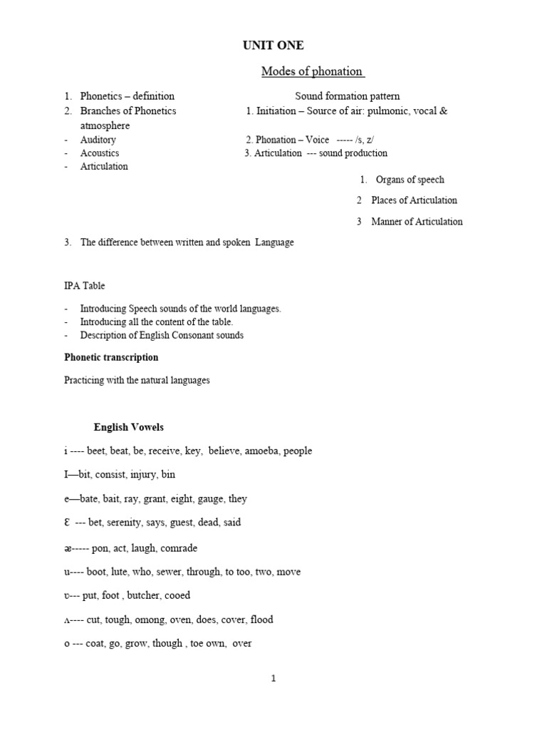 Phonetics Structure I | PDF | Syllable | Phoneme