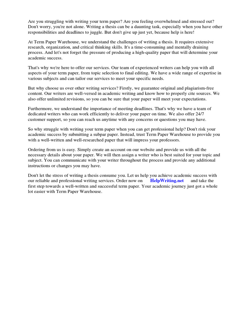 Term Paper Warehouse Login | Download Free PDF | Warehouse | Data Warehouse