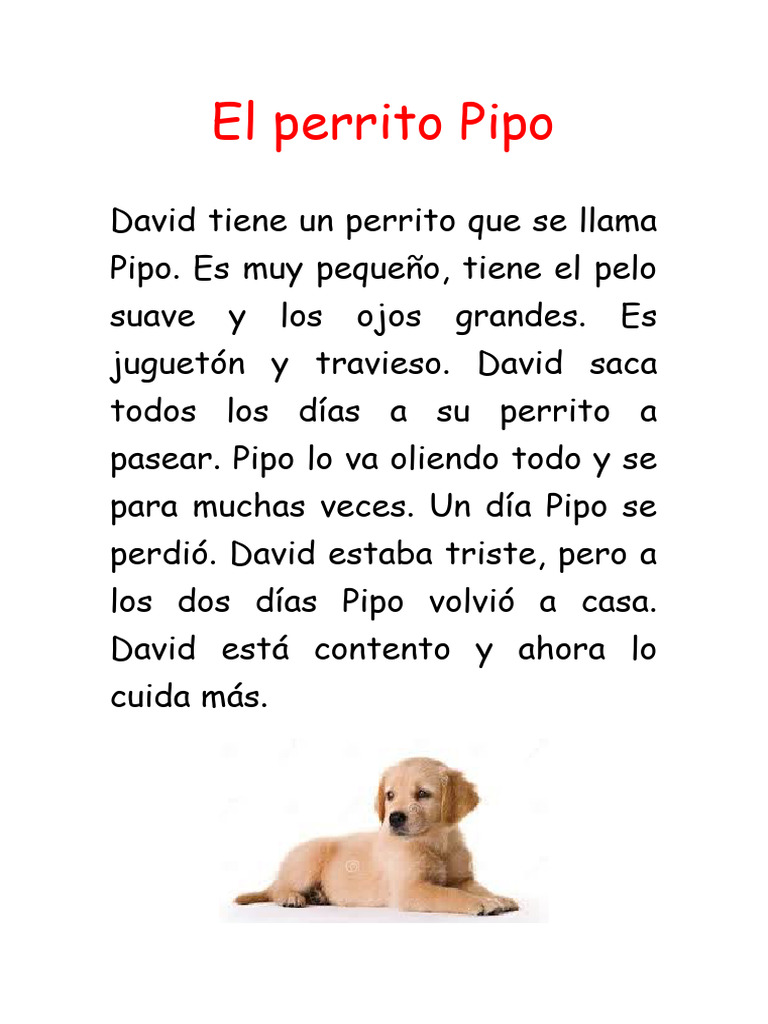 El Perrito Pipo Pdf