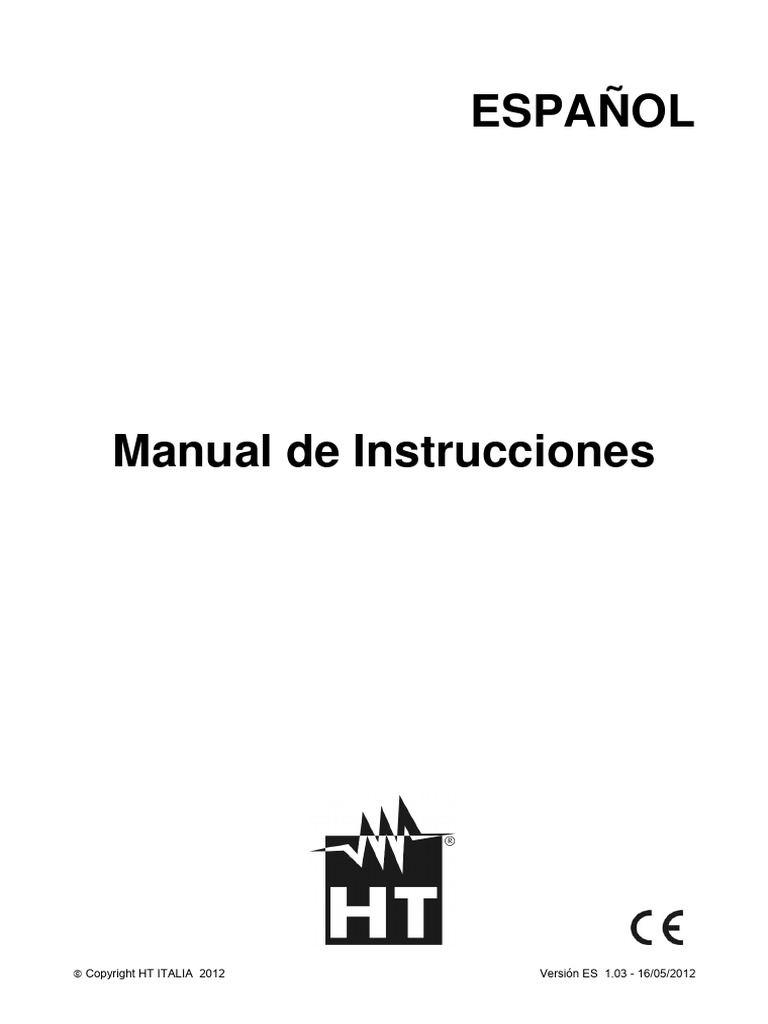 Instrucciones Pinza HT9015 | PDF | Corriente alterna | Corriente eléctrica