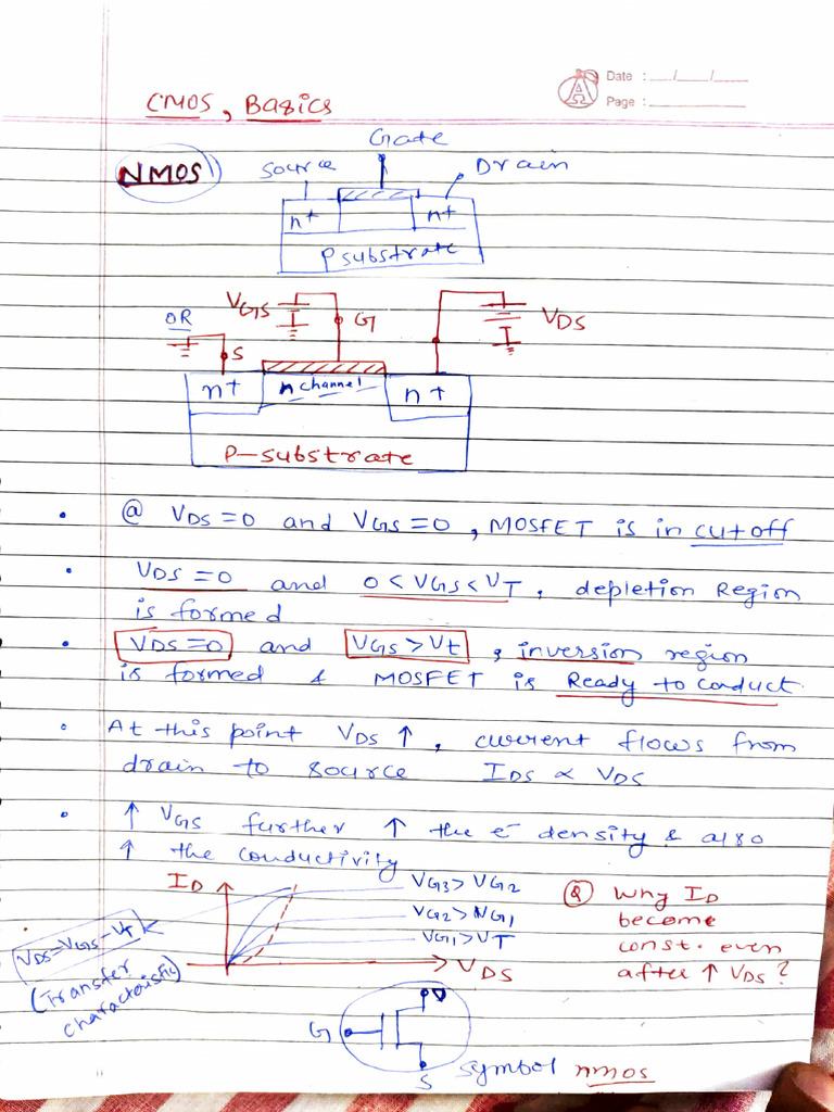 Cmos Basic 1 Pdf Mosfet Manufactured Goods