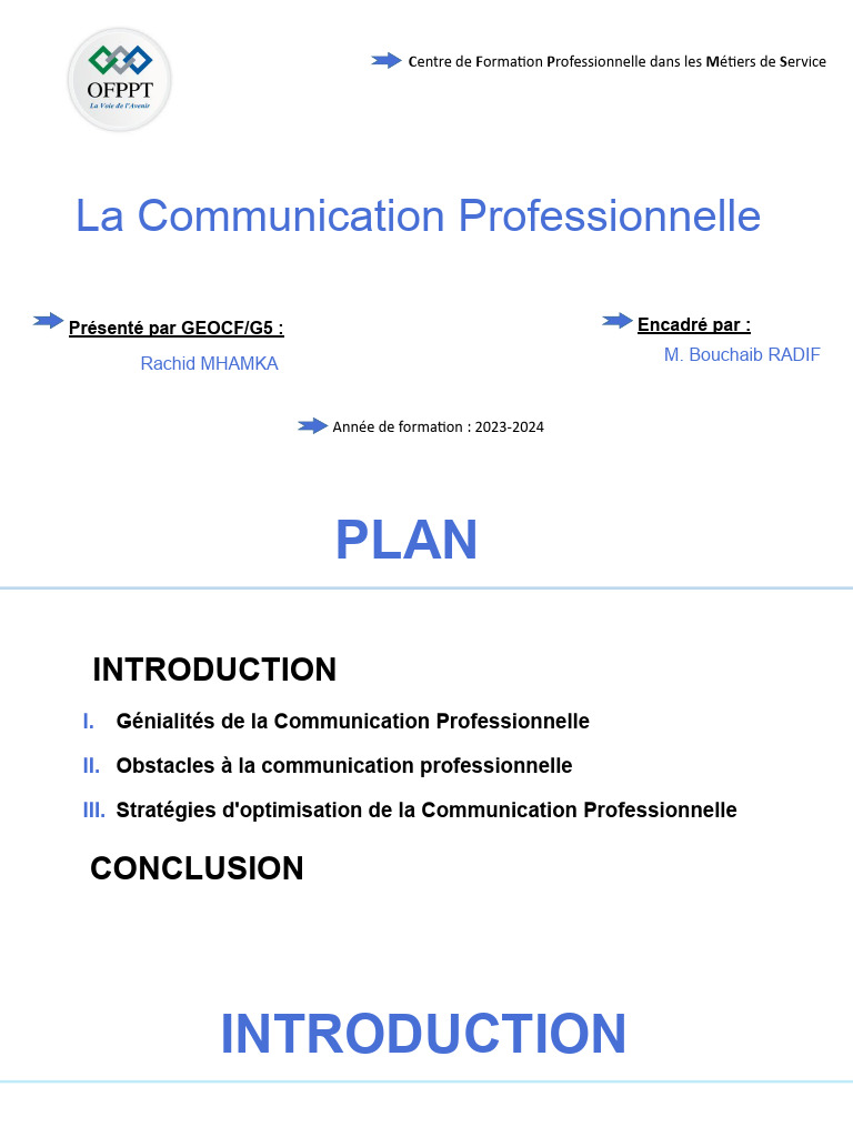 Communication Professionnelle Efficace | PDF | la communication | Communication non verbale