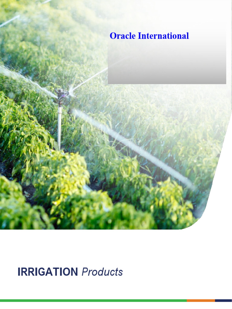 Irrigation Brochure | PDF | Irrigation | Pipe (Fluid Conveyance)