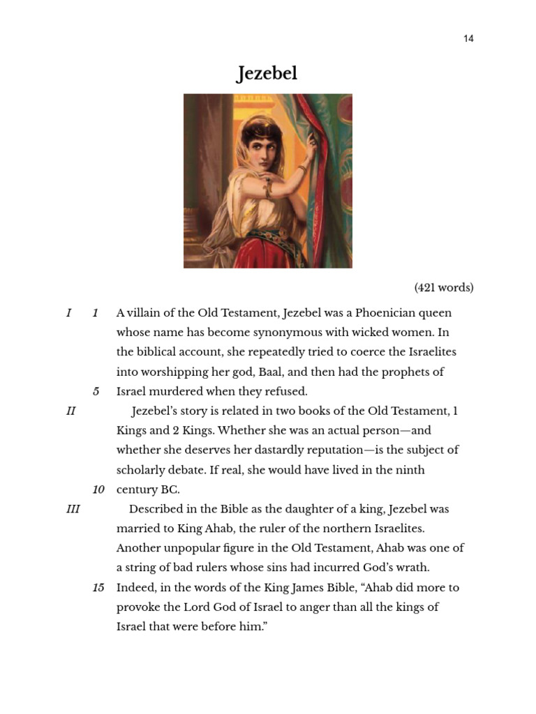 Jezebel | PDF | Religious Belief And Doctrine | Ancient Israel And Judah