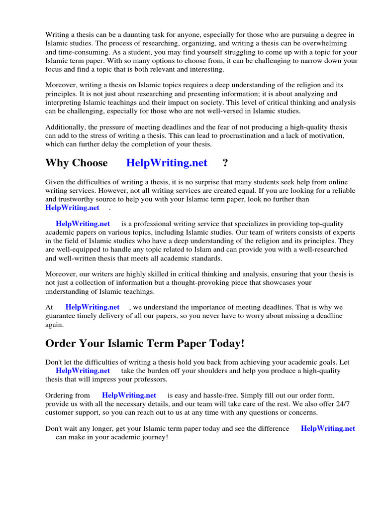 Islamic Term Paper Topics | PDF | Prophets And Messengers In Islam | Hajj