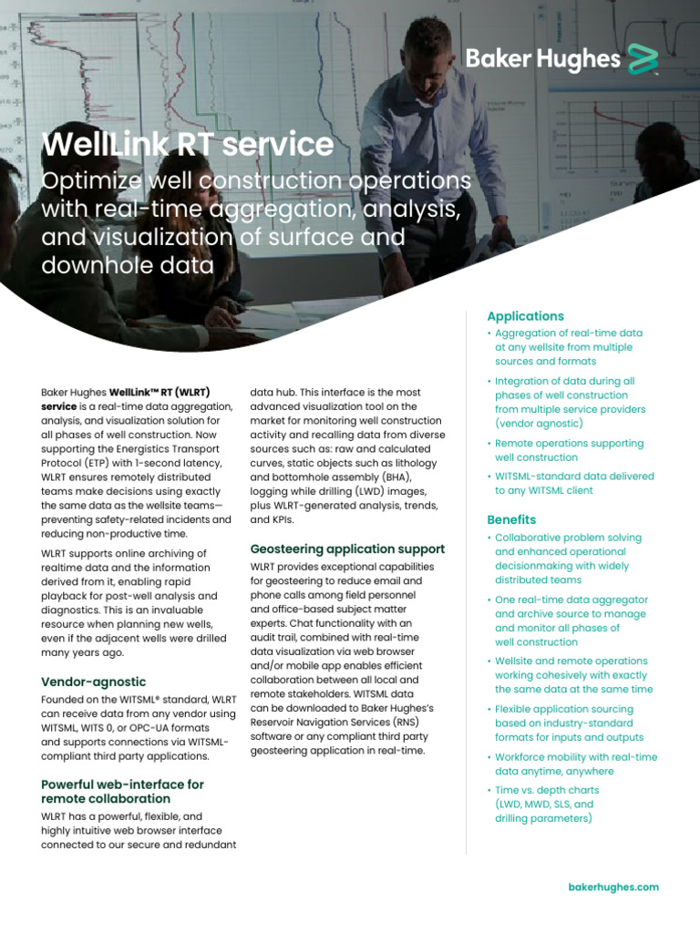 Welllink RT Service SLSH | PDF | Visualization (Graphics) | Application Software