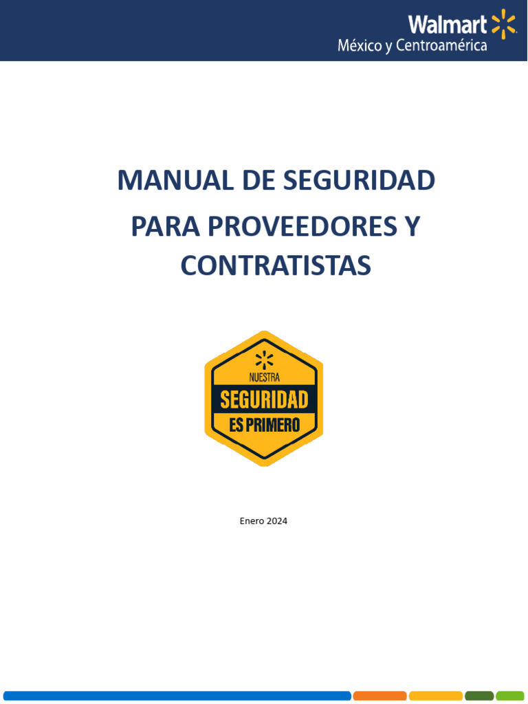 Manual de Seguridad para Proveedores y Contratistas - Versión 2024 | PDF | La seguridad ...