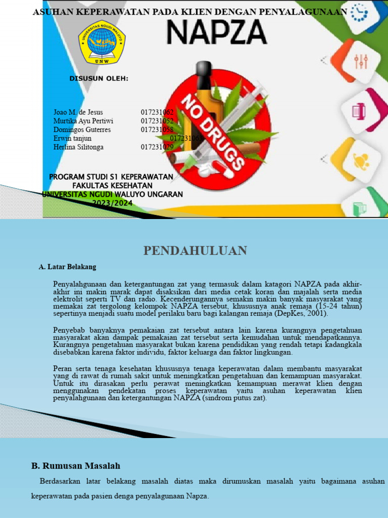 Asuhan Keperawatan NAPZA | PDF
