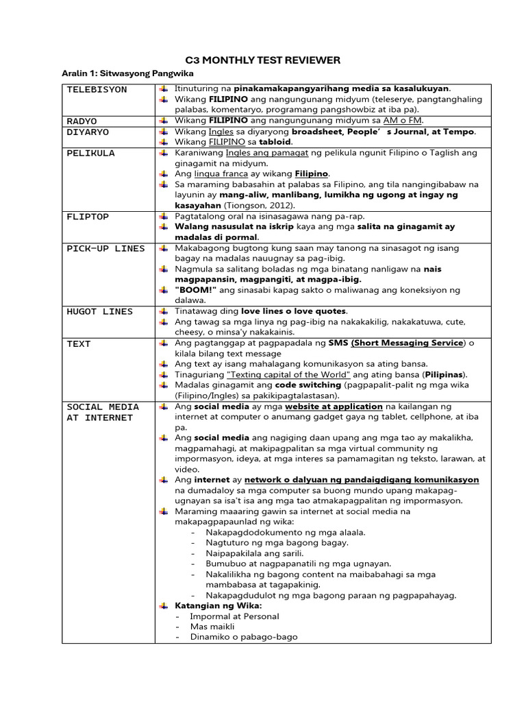 C3-2nd-MONTHLY-TEST-REVIEWER | PDF