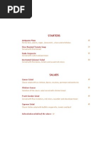 Picca Steakroom Menu Overview | PDF | Pasta | Sauce