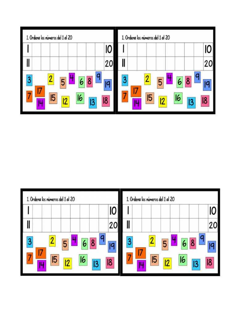 Números Hasta El 20 | PDF
