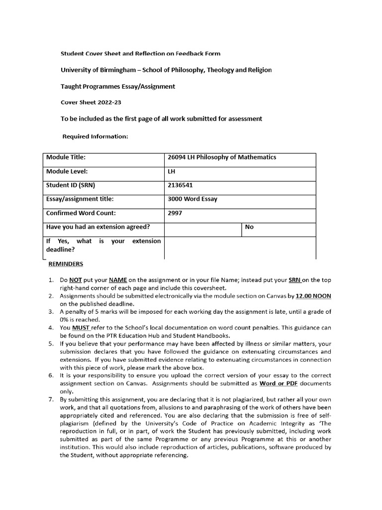 Numbers Essay FINAL | PDF | Logic | Logical Consequence