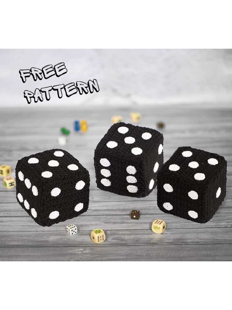 crochet dice pattern | PDF