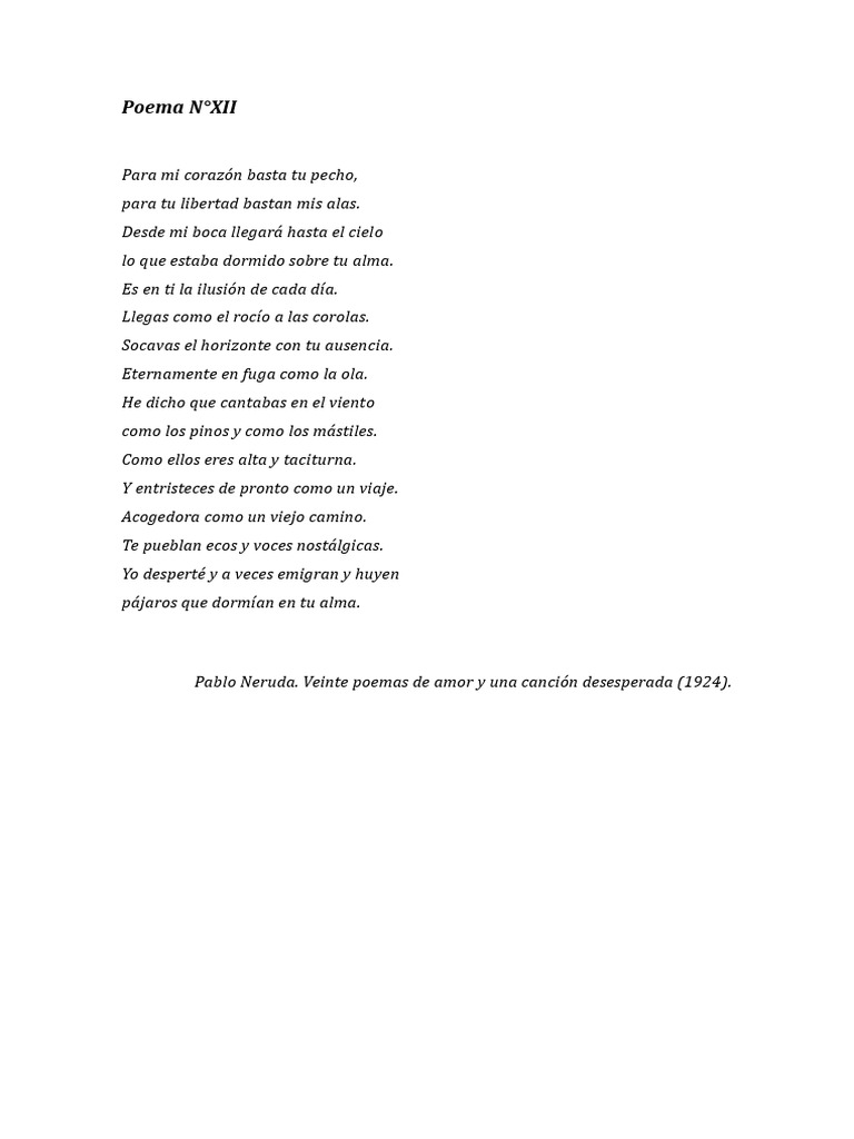 Poema de Amor y Nostalgia | PDF | Arte | Clásicos