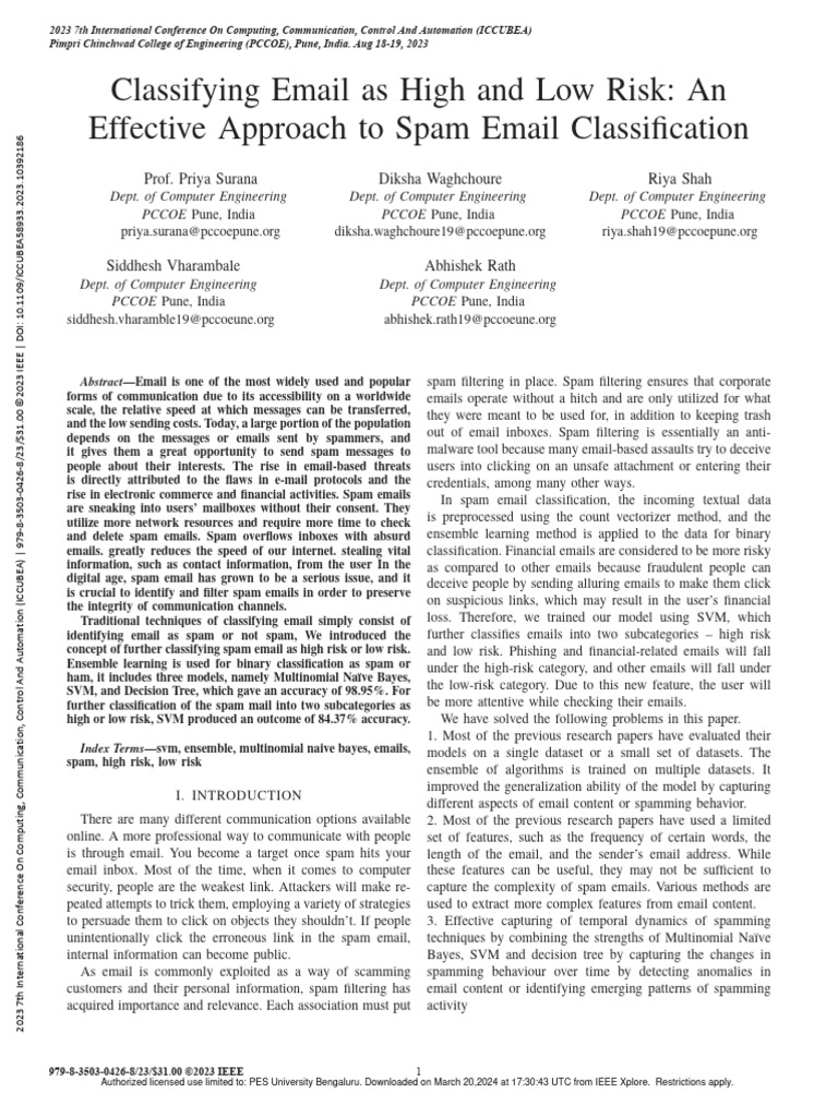 Classifying_Email_as_High_and_Low_Risk_An_Effective_Approach_to_Spam_Email_Classification | PDF ...