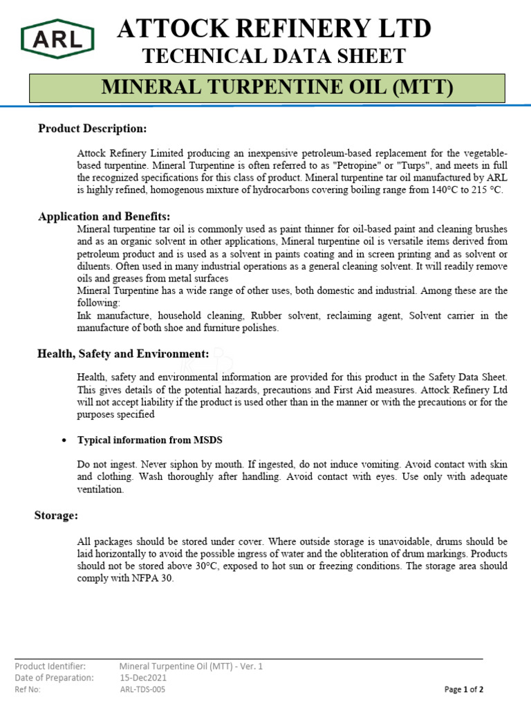 Tds 6 | PDF | Chemical Substances | Materials