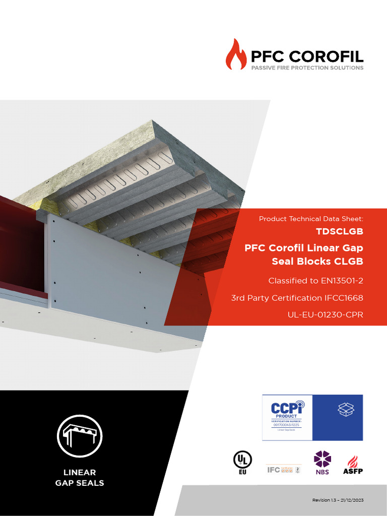 TDSCLGB-PFC-Corofil-Linear-Gap-Blocks-CLGB-Rev-1.3 | PDF | Drywall | Wall