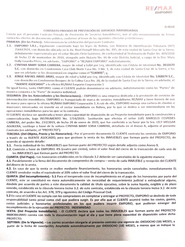 Contrato Remax 070324 | PDF