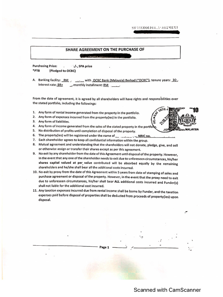 JV contract sample | PDF