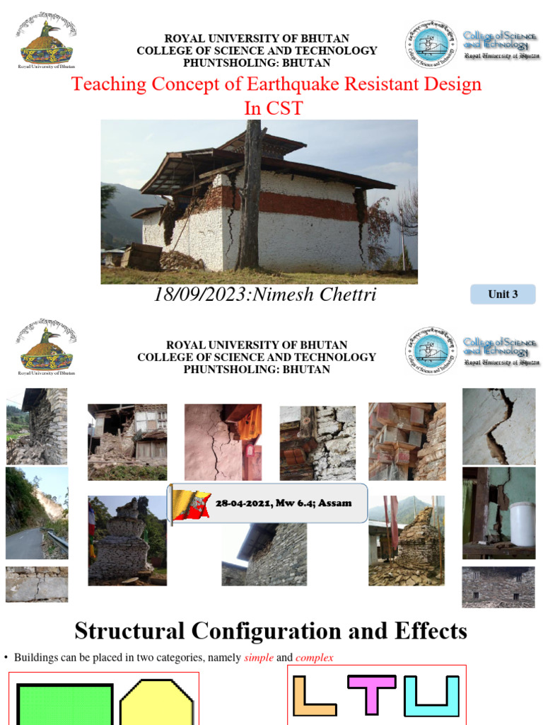Unit 3 Seismic Resistant Structure | PDF | Earthquake Engineering | Earthquakes
