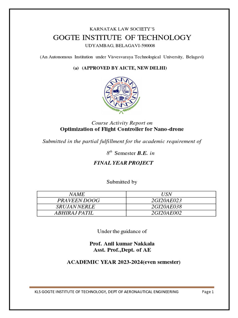 Phase 2 ........ REPORT | PDF | Control Theory | Engineering
