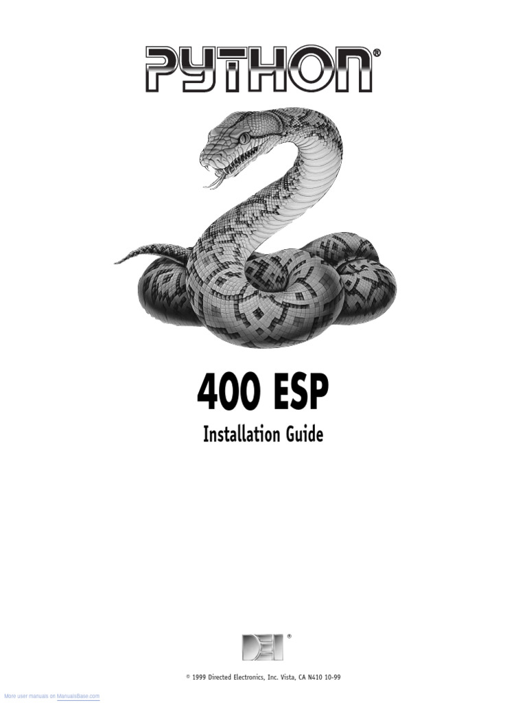 Manual Python 400 ESP | PDF | Switch | Relay